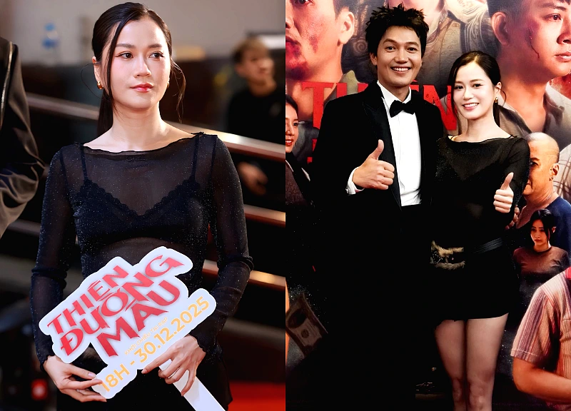 Lam Vy Da appeared with a "burning eye" style, the red carpet was much ...